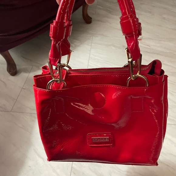 Coco + Carmen | Bags | Coco Carmen Red Small Leather Bag Black And ...